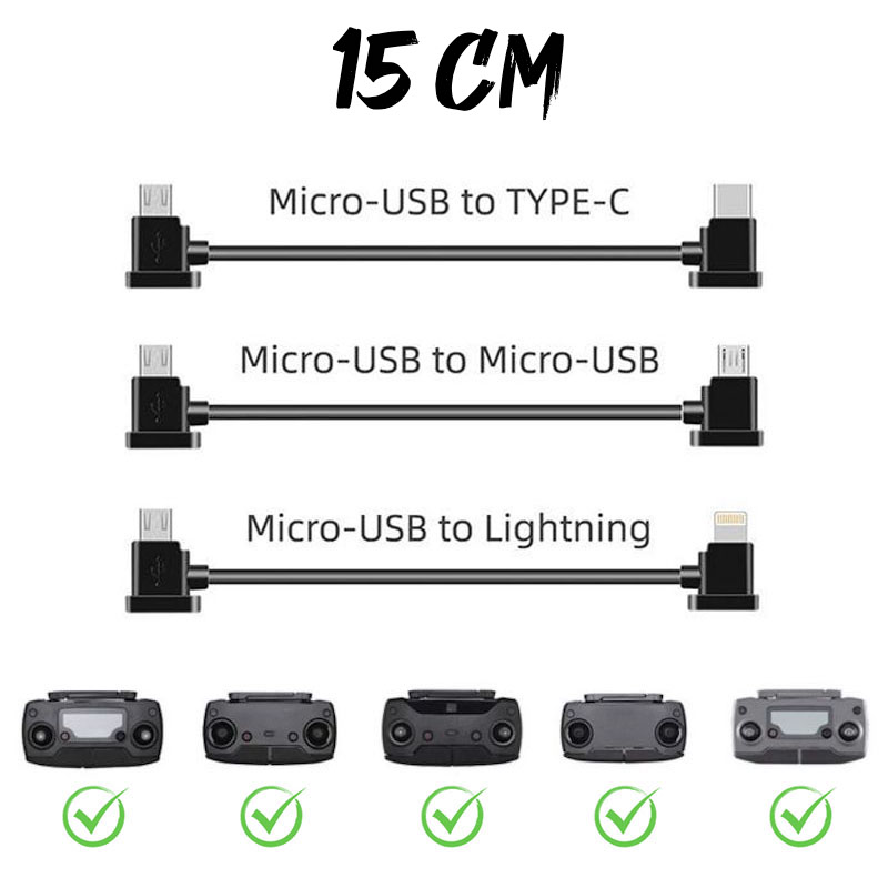 15cm Data Cable for Mavic Mini / Mavic Pro / Mavic 2 / Mavic Air ...