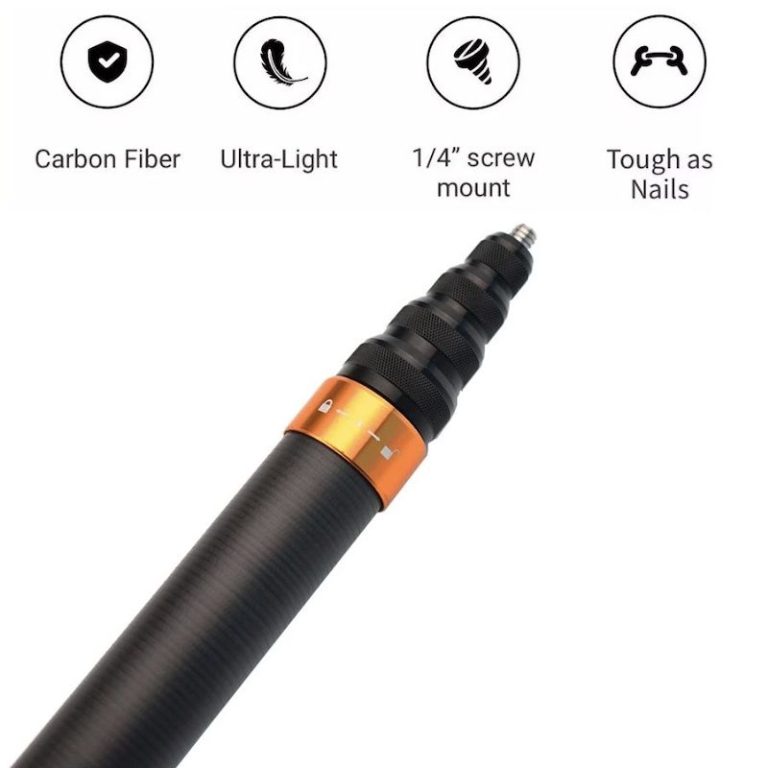 2.9M Extendable Invisible Selfie Pole for Insta360 / GoPro / DJI Osmo ...