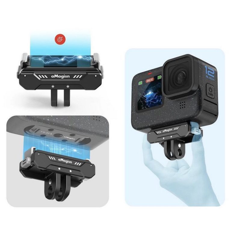 Magnetic Mount Quick Release Adapter for GoPro HERO 12 / 11 / 10 / 9 ...